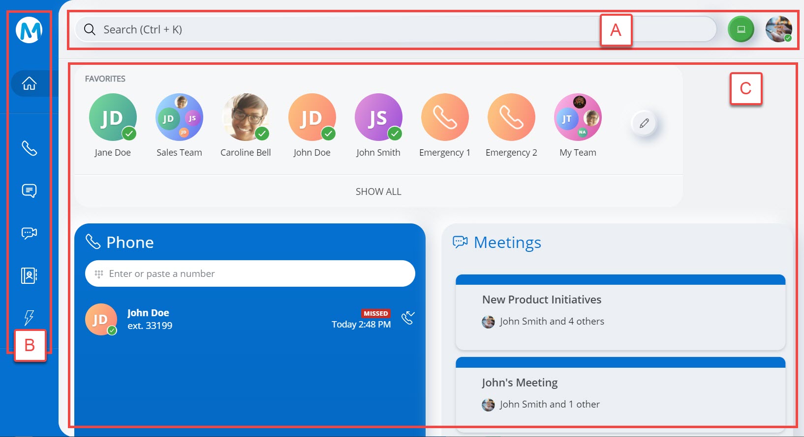 Mitel One Web Application Overview
