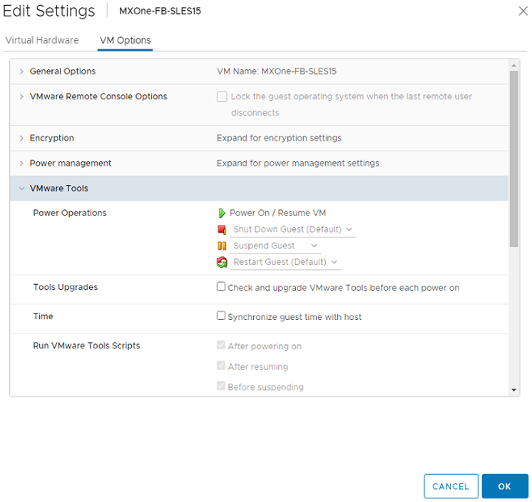 Creating VM in a VMware vCenter Cluster