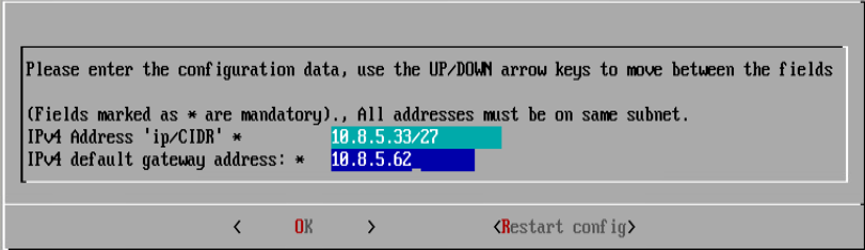 Initial Network Configuration