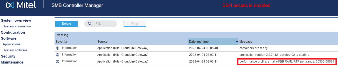Configurar MiVoice Office 400 en SMBC Platform